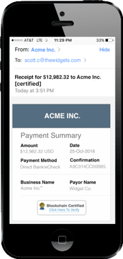 Introducing Blockchain Certified Payments